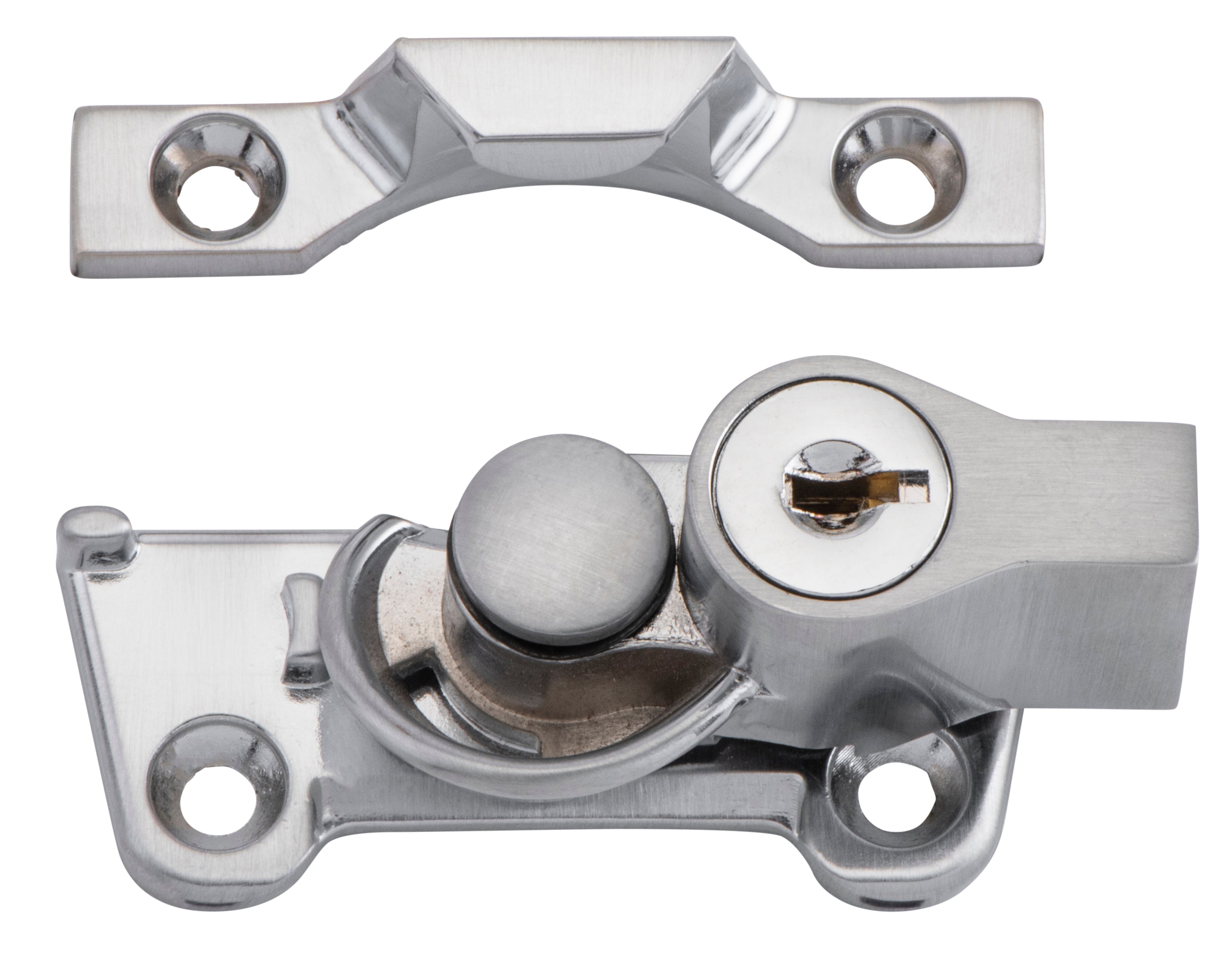 Wide Base Key Operated Locking Sash Fastener